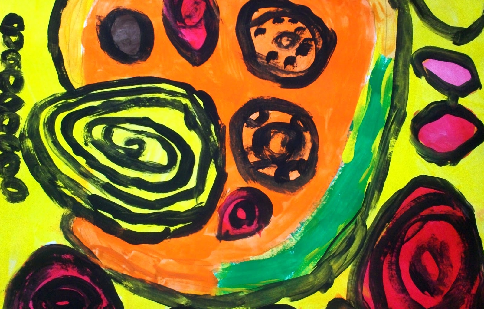 Art With Mr. E: Fall"ish" Abstract Expressionism: 2nd Grade