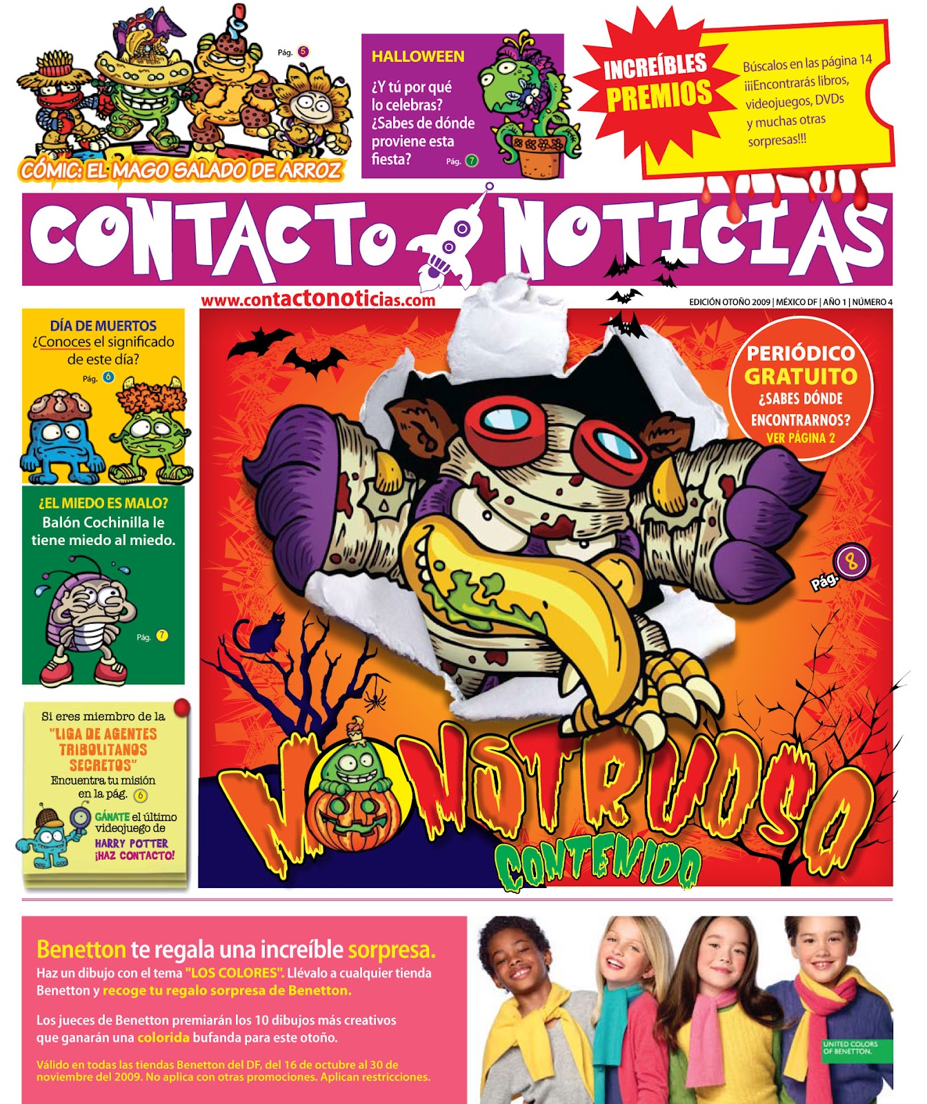 EDITORIAL DESIGNER: PERIODICO INFANTIL CONTACTO NOTICIAS