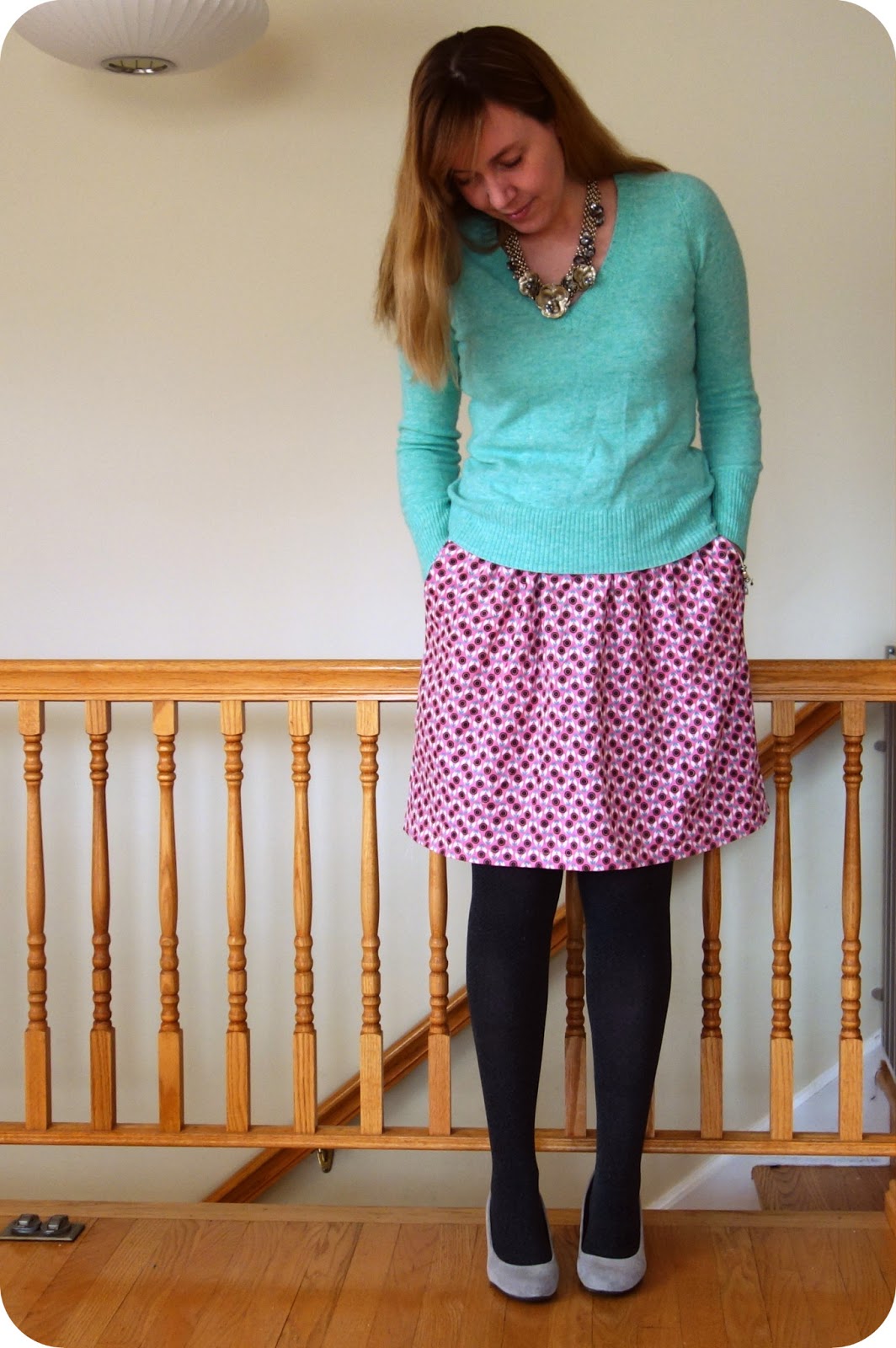 My Superfluities: Made by Me Files: Baby Cord Elastic Waist Skirt.