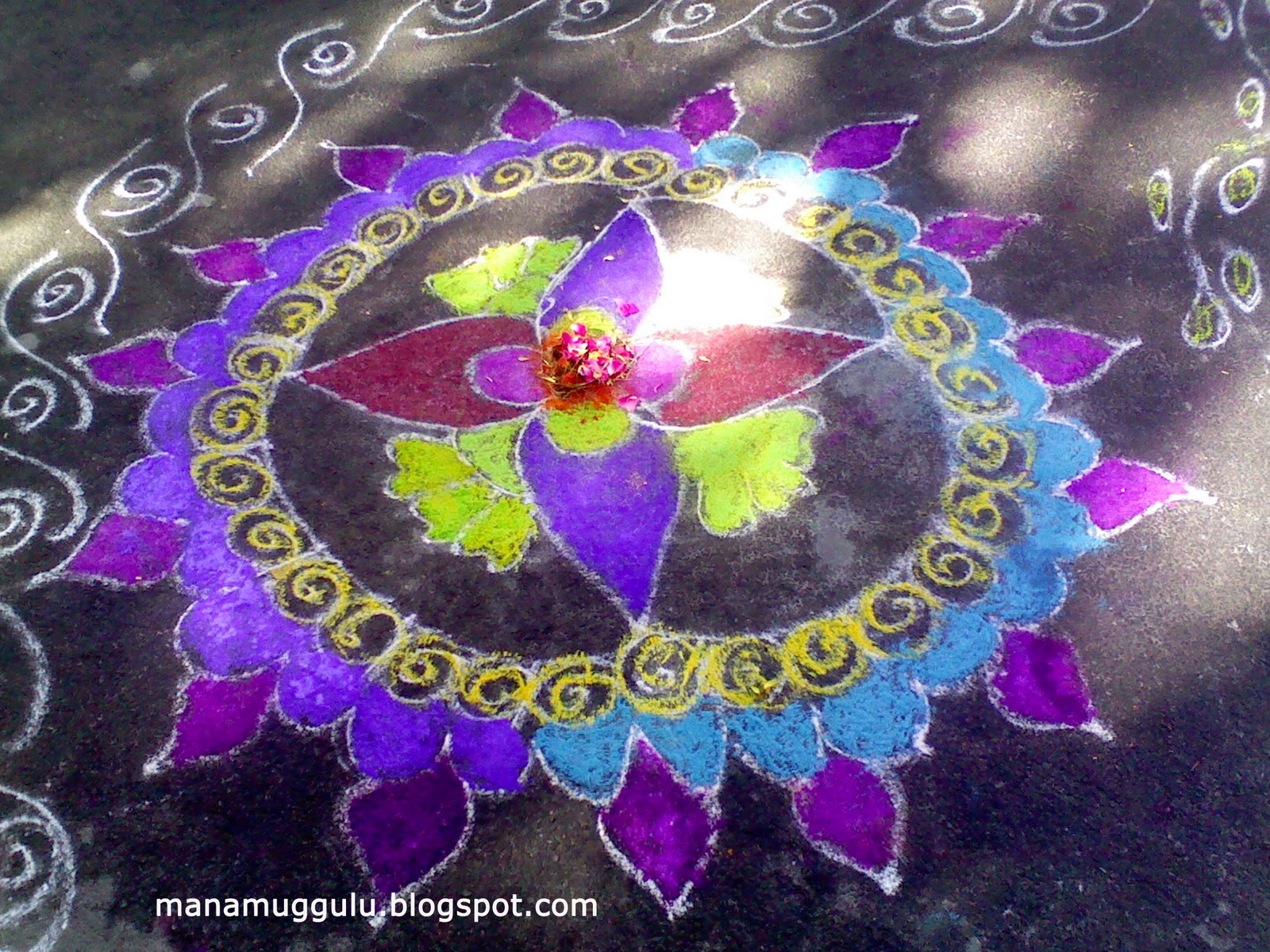 Flower muggu - MANA MUGGULU