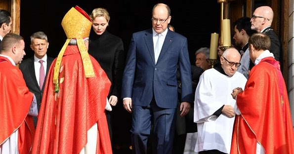Prince Albert and Princess Charlene attended celebrations of Sainte ...