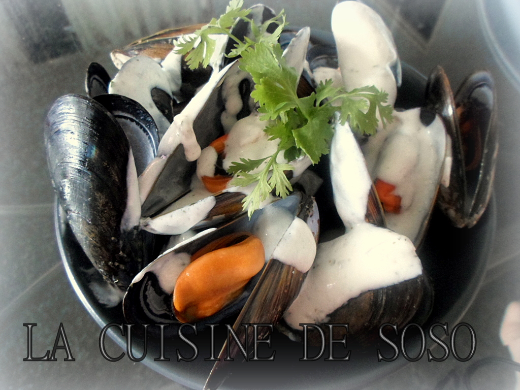La cuisine de soso c est un D lys : Moules et sa sauce au fromage blanc