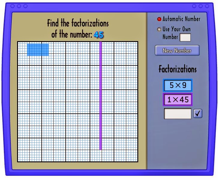 The Elementary Math Maniac: Fun and Free Computer Games: Factorize