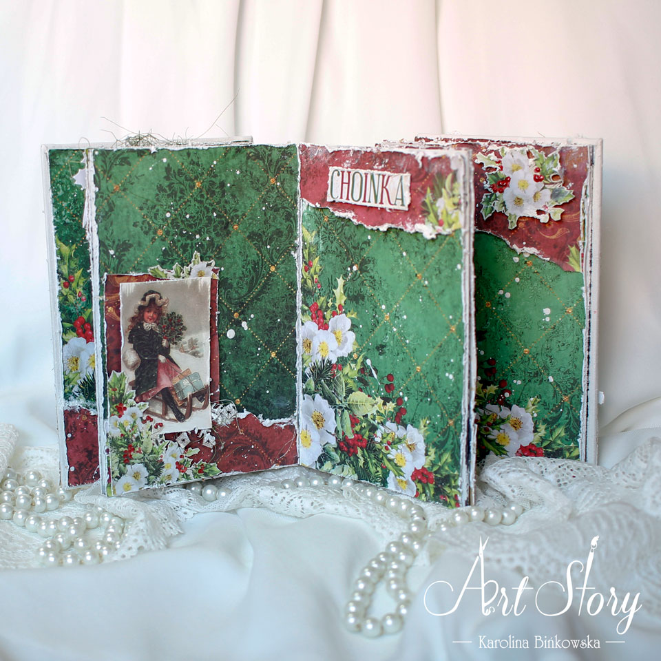 Kurs na świąteczny mini album / A Christmas mini album tutorial ...