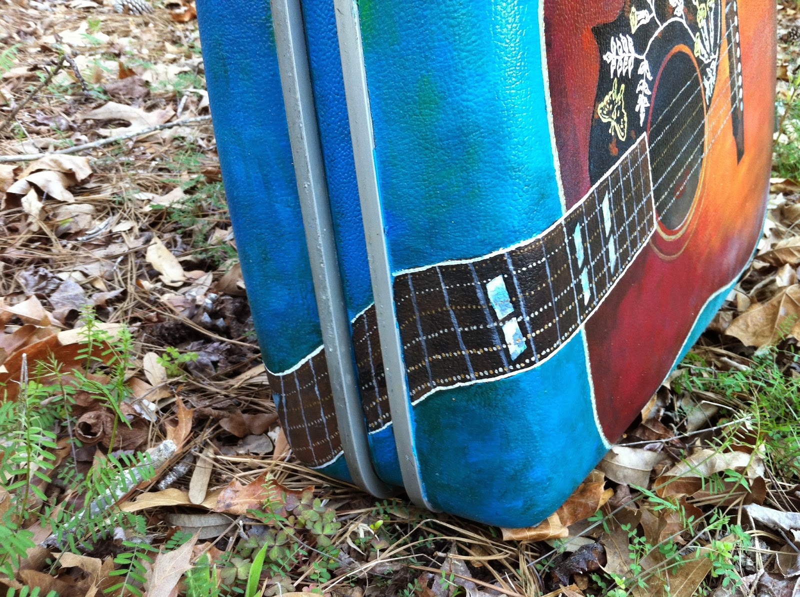Art from the Low- country: Painted Suitcase, an unusual custom painting ...