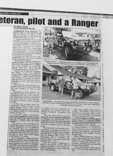 Borneo 4X4 Adventures: Veteran, pilot and a Ranger