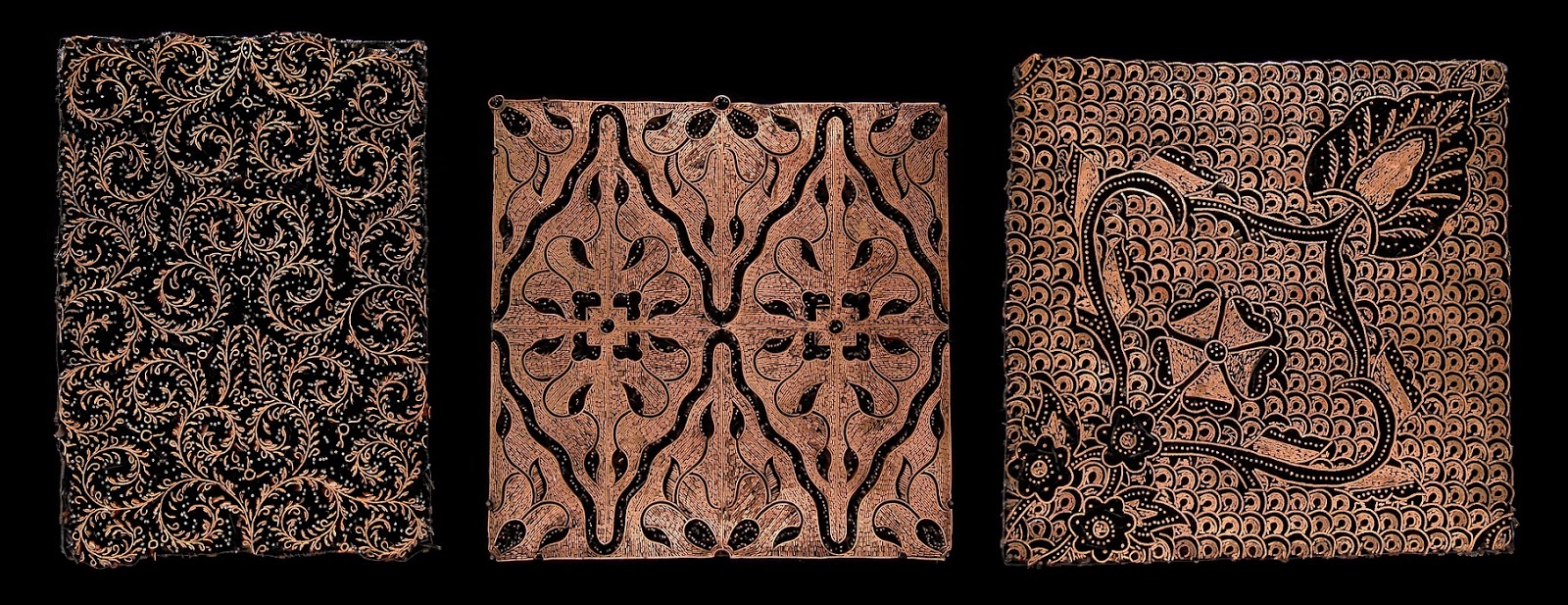 PATINA FOLK & ETHNOGRAPHIC ART: 3 PCS JAVANESE BATIK STAMPS