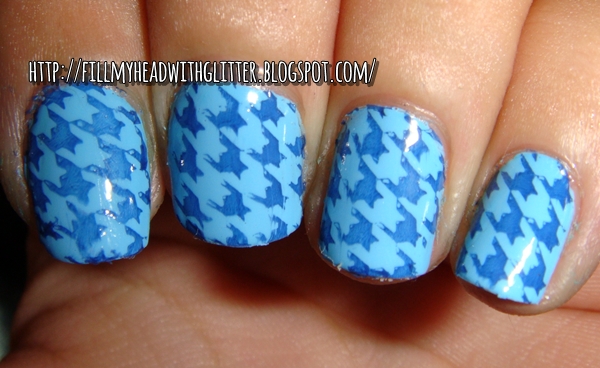 Fill My Head With Glitter: NAIL ART: Houndstooth nails, SWATCH: Nicole ...