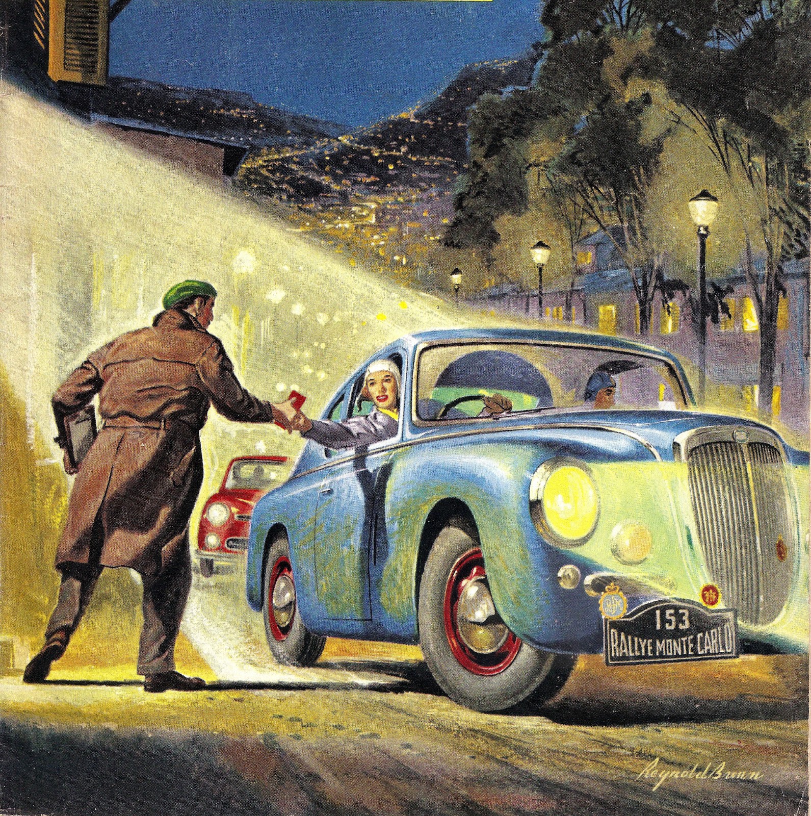 Deadly Curves: 1952 Monte Carlo Race Art, Redux: The Art Of Reynold Brown