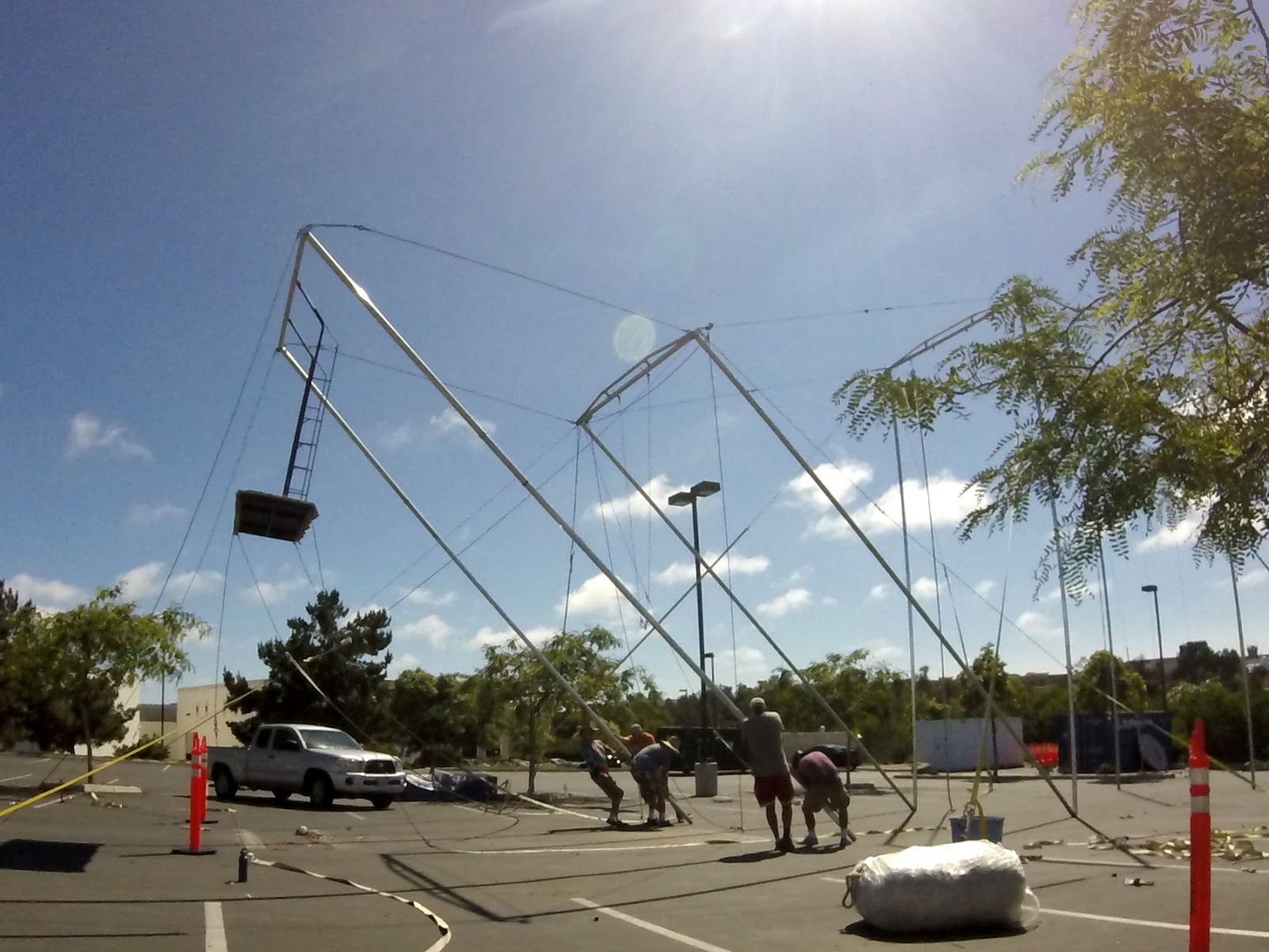 Sensory Overload: My First "Big" Erection of a Trapeze Rig