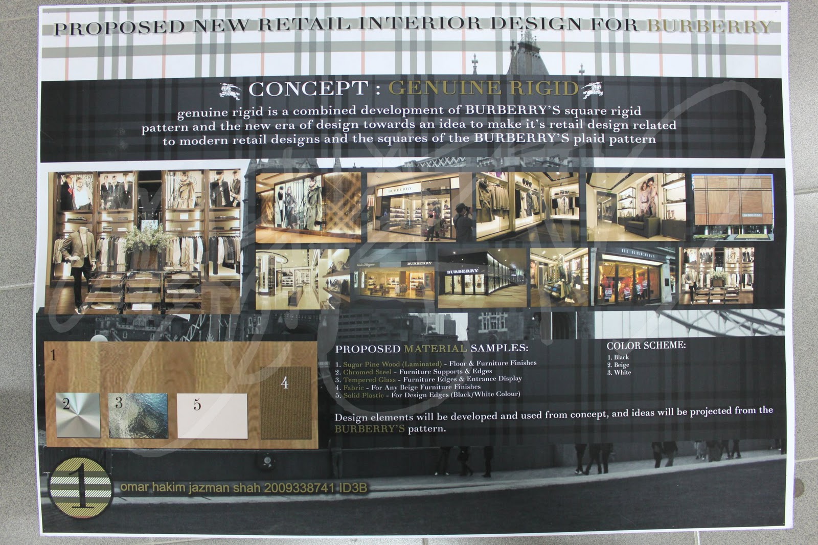 Learning Future Interior Designer: Retail Design, Burberry (Diploma in ...