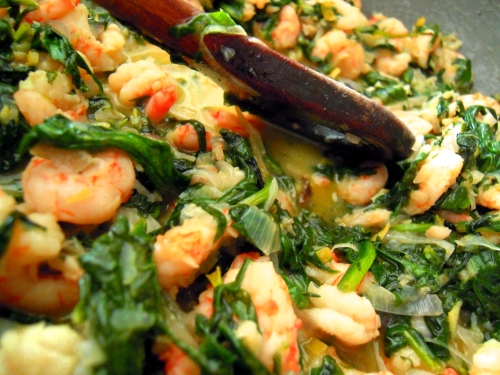 KP: Matane Shrimp and Spinach Fettucini