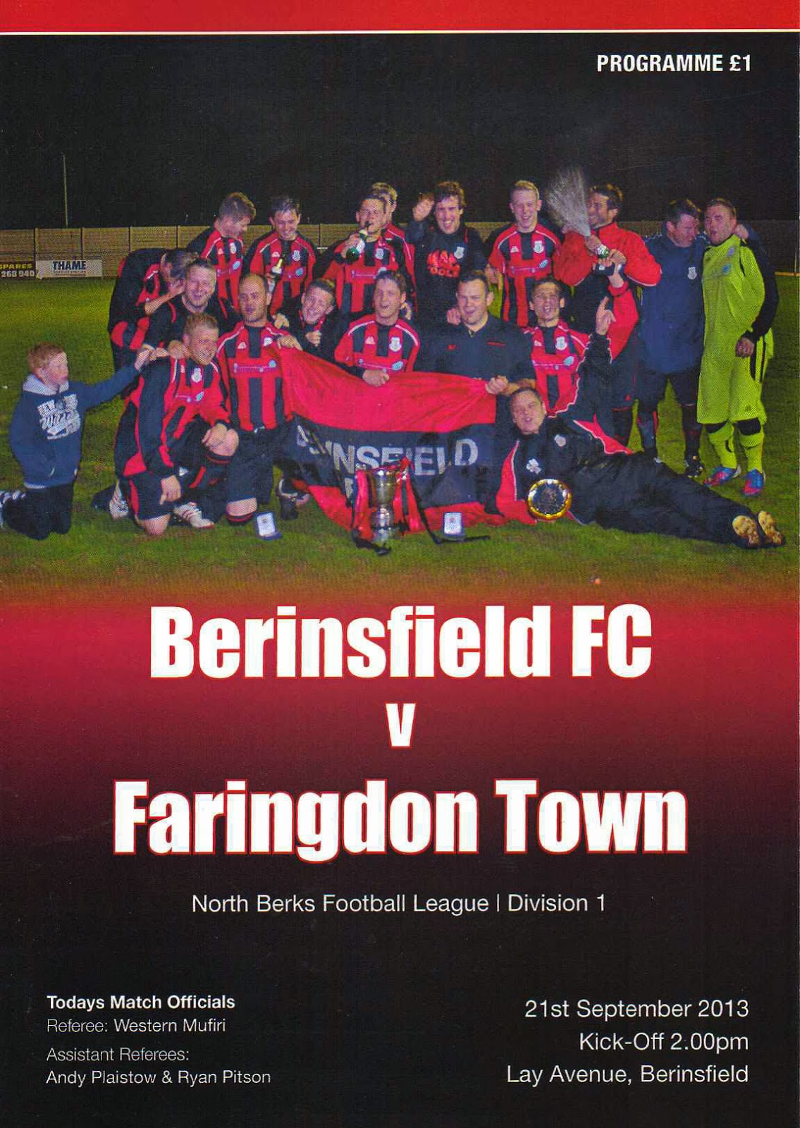 Berinsfield v Faringdon Town