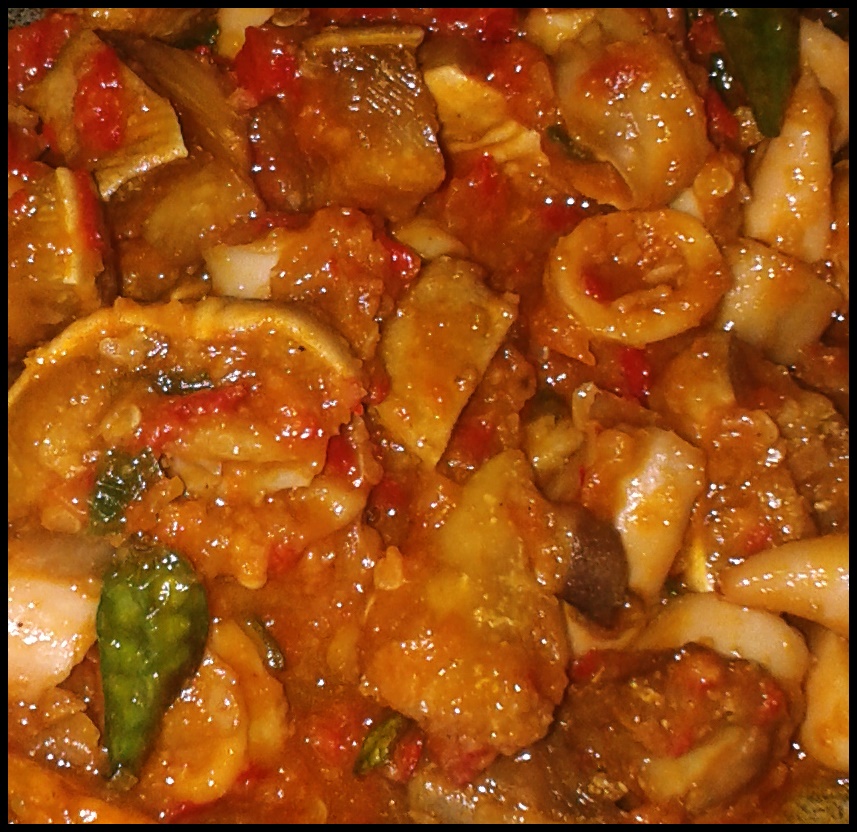 RESEP CUMCUT (CUMI-CUMI DAN IKAN CUCUT) BUMBU MERAH | JDSK