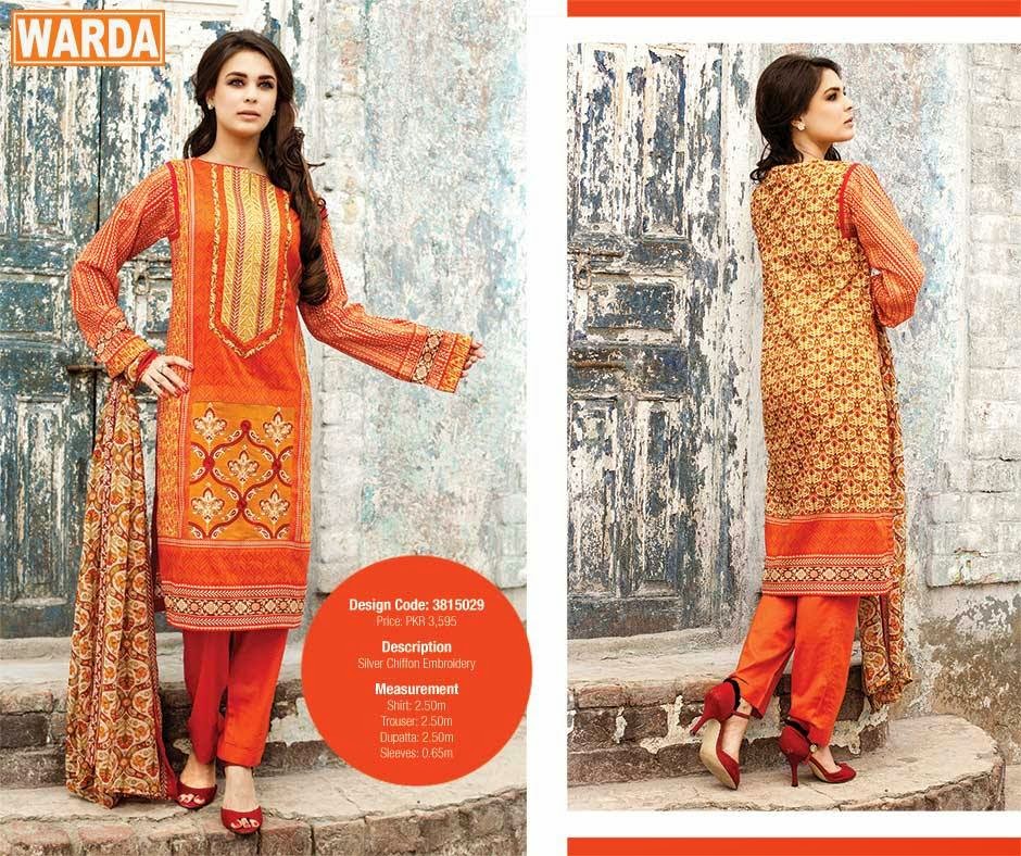 Warda Designer Lawn For Girls | Spring-Summer Wear Lawn Suits - Styles4Me