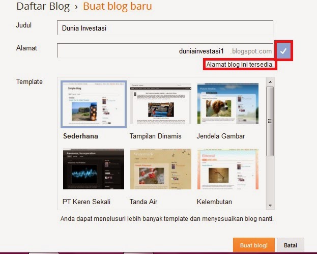 Cara membuat blog dengan mudah - Cara Cara