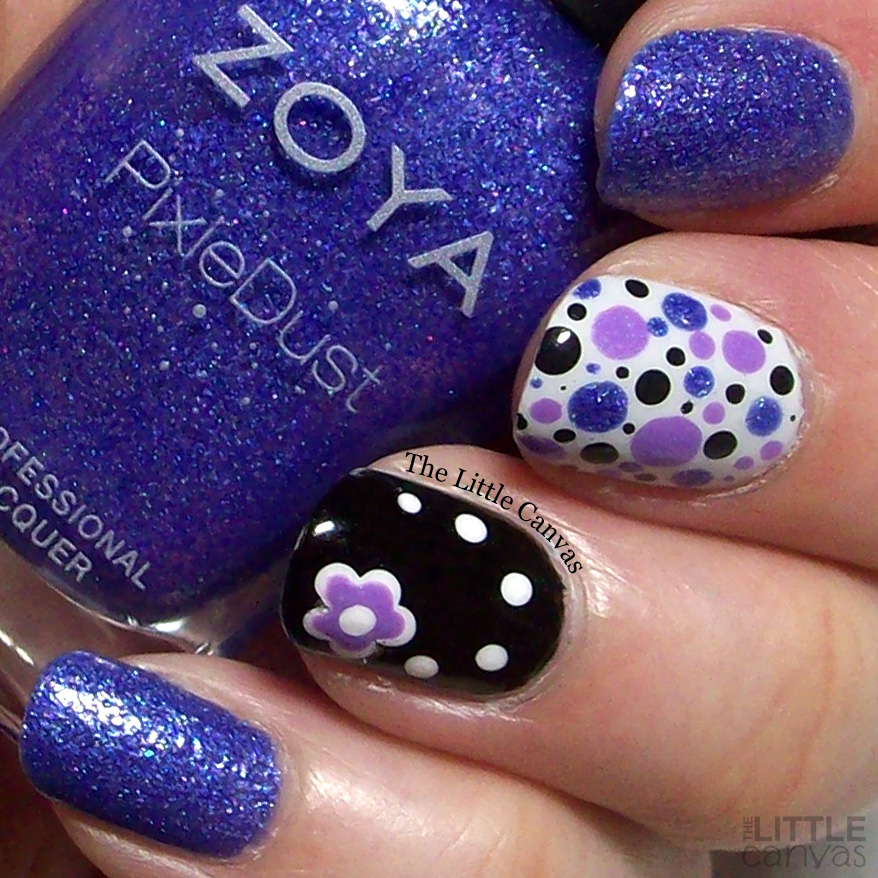 The One With the Floral Manicure - The Little Canvas