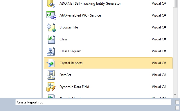 Crystal Reports Example In Using Dataset Or Datatable Aspnetcnetvbnetjquery