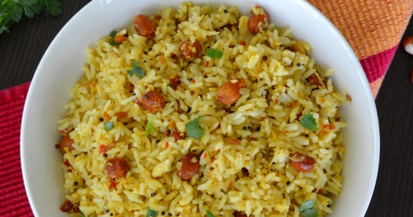 Veggie Platter: Raw Mango Rice / Maavinikaayi Chitranna