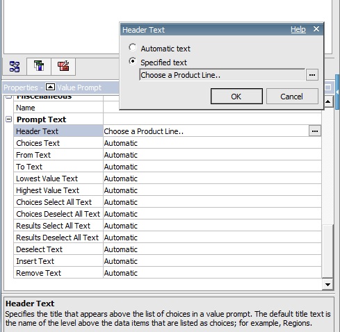 Cognos and Me: Cognos 10 Prompts - New Features