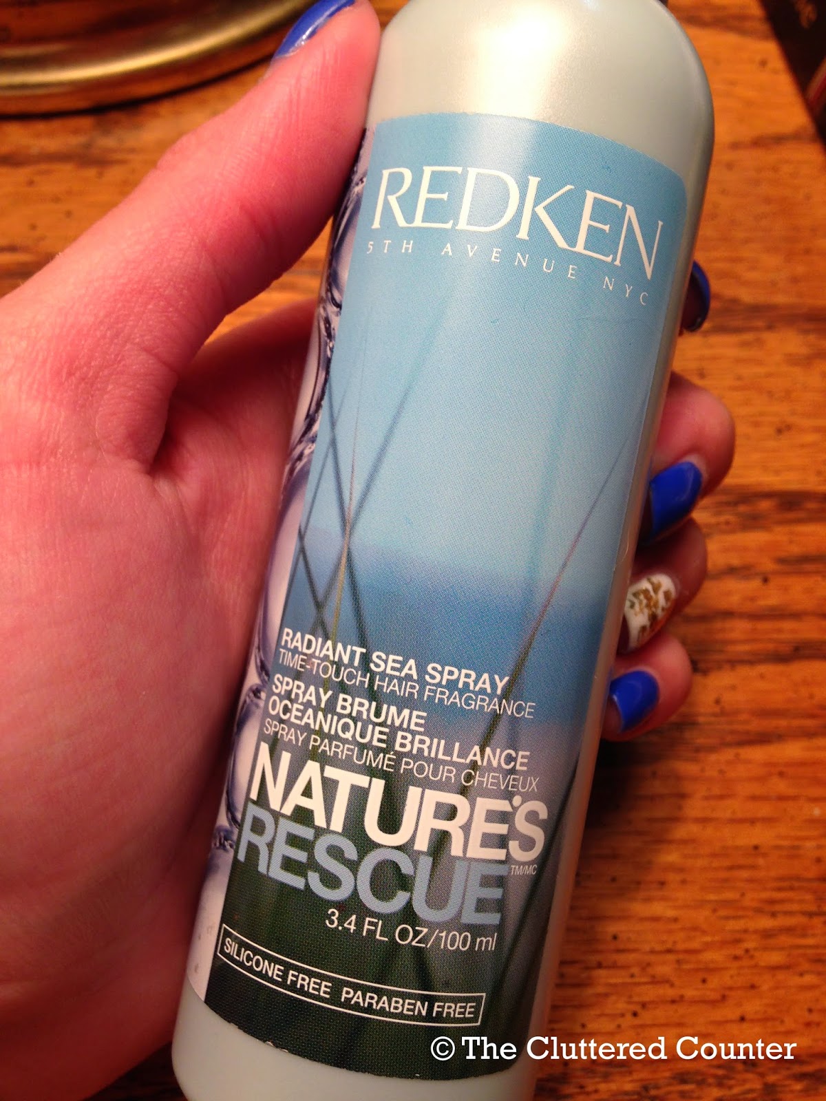 THE CLUTTERED COUNTER: Review: Redken Nature Rescue Radiant Sea Spray
