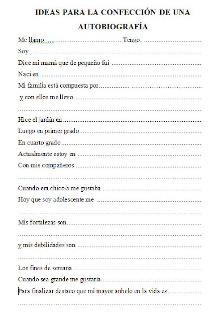 BLOG DE ACTIVIDADES EDUCATIVAS: AUTOBIOGRAFÍA