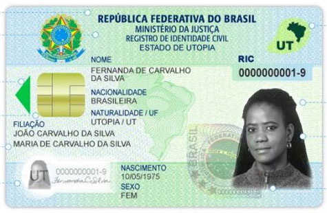 Lei 9454/97 - Nova RG - Carteira de Identidade com Chip - RIC Registro ...