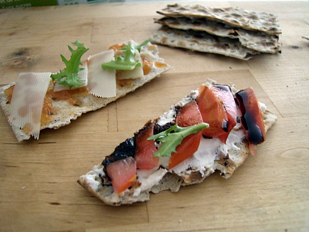 Dey cuisine: Toasts sur pain azyme sarrasin & épeautre