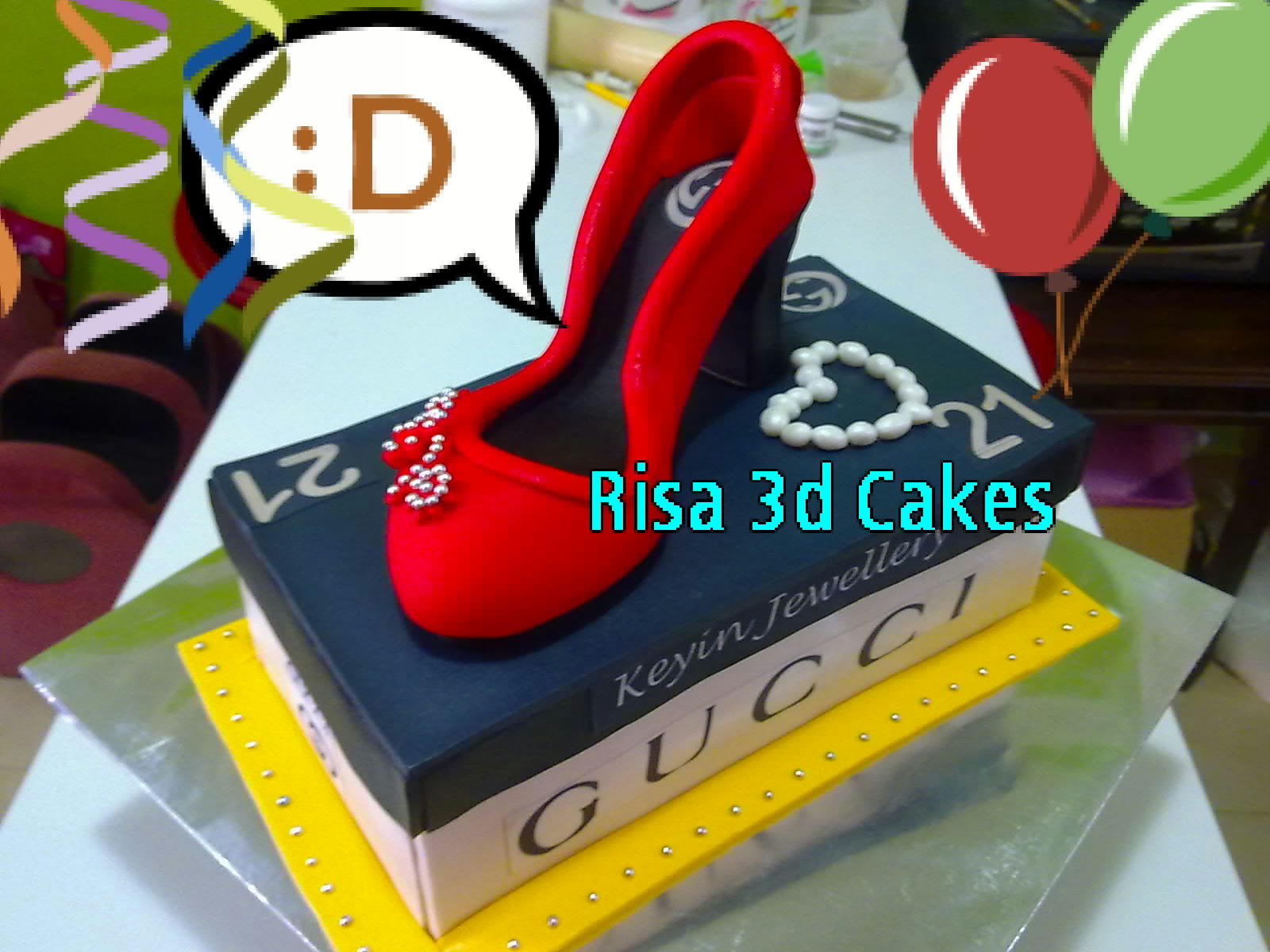 RISA CUPCAKES AND BAKERY - Risa Recipe: Risa 3d Red Shoe Cakes