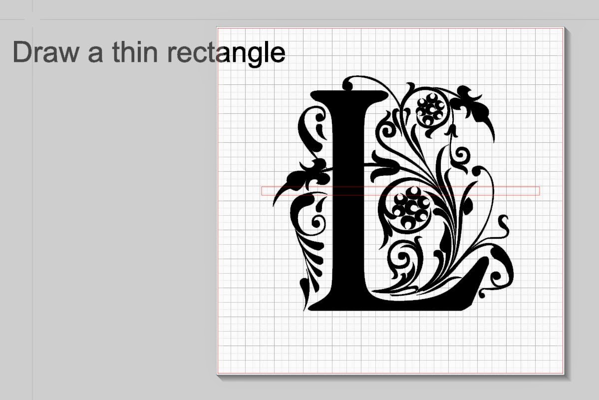 ~ Marilyn's Crafts ~: Creating a Split Letter in Silhouette