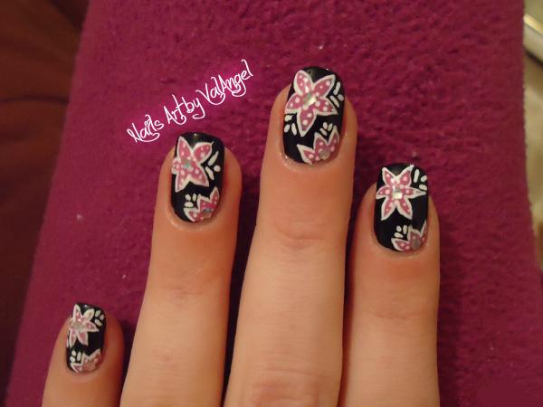 ValAngel Nails Art: Nail art Chinese flowers