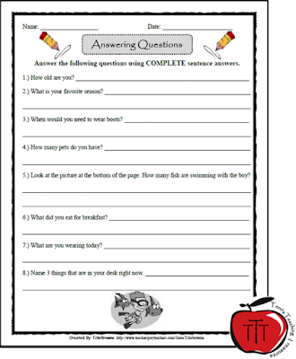Getting Complete Answers | Classroom Freebies | Bloglovin’