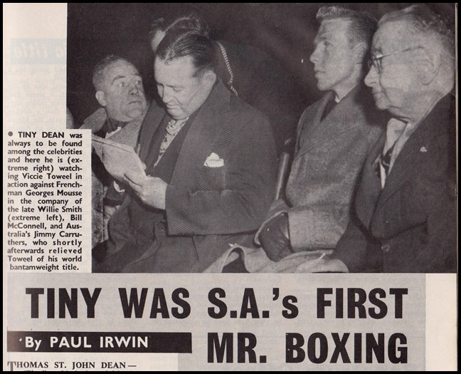 PIXEL RENOSTER: "TINY" DEAN - VETERAN OF THREE WARS AND A BOXING LEGEND.