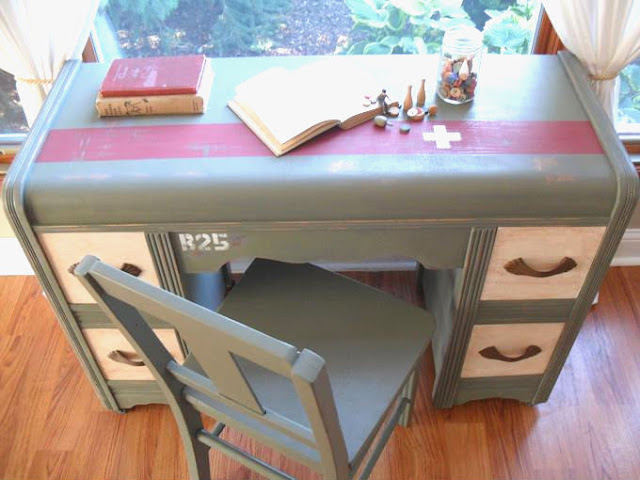 town and prairie: Swiss Army Desk...A Swiss Issue Make-Over