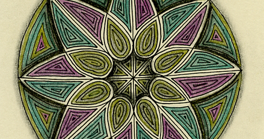 Time for Tangling: Today's Tangle - Rose Window