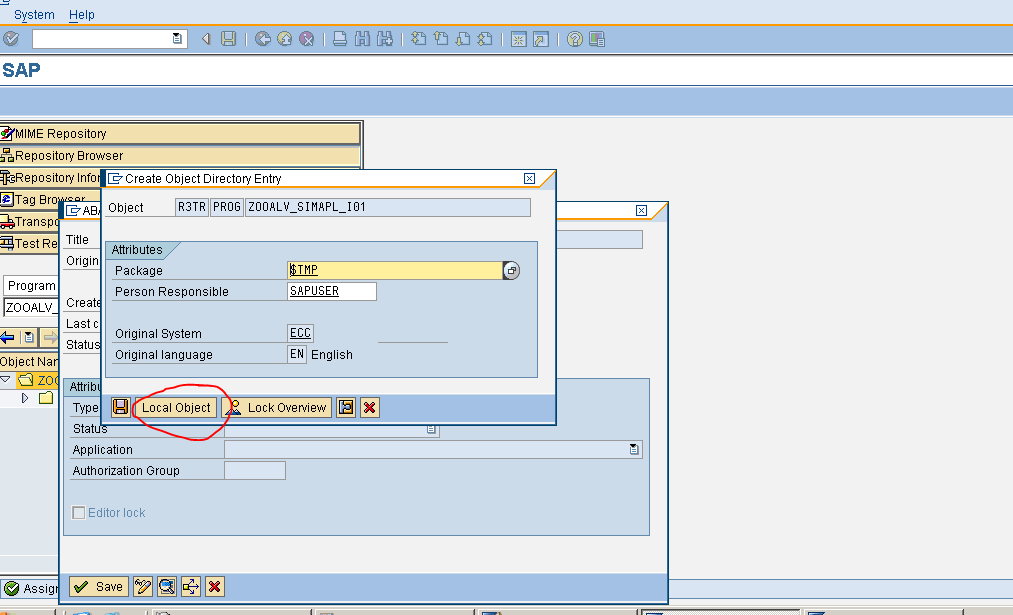 SAP TECH: Basic OO-ALV Report ( SE80 )