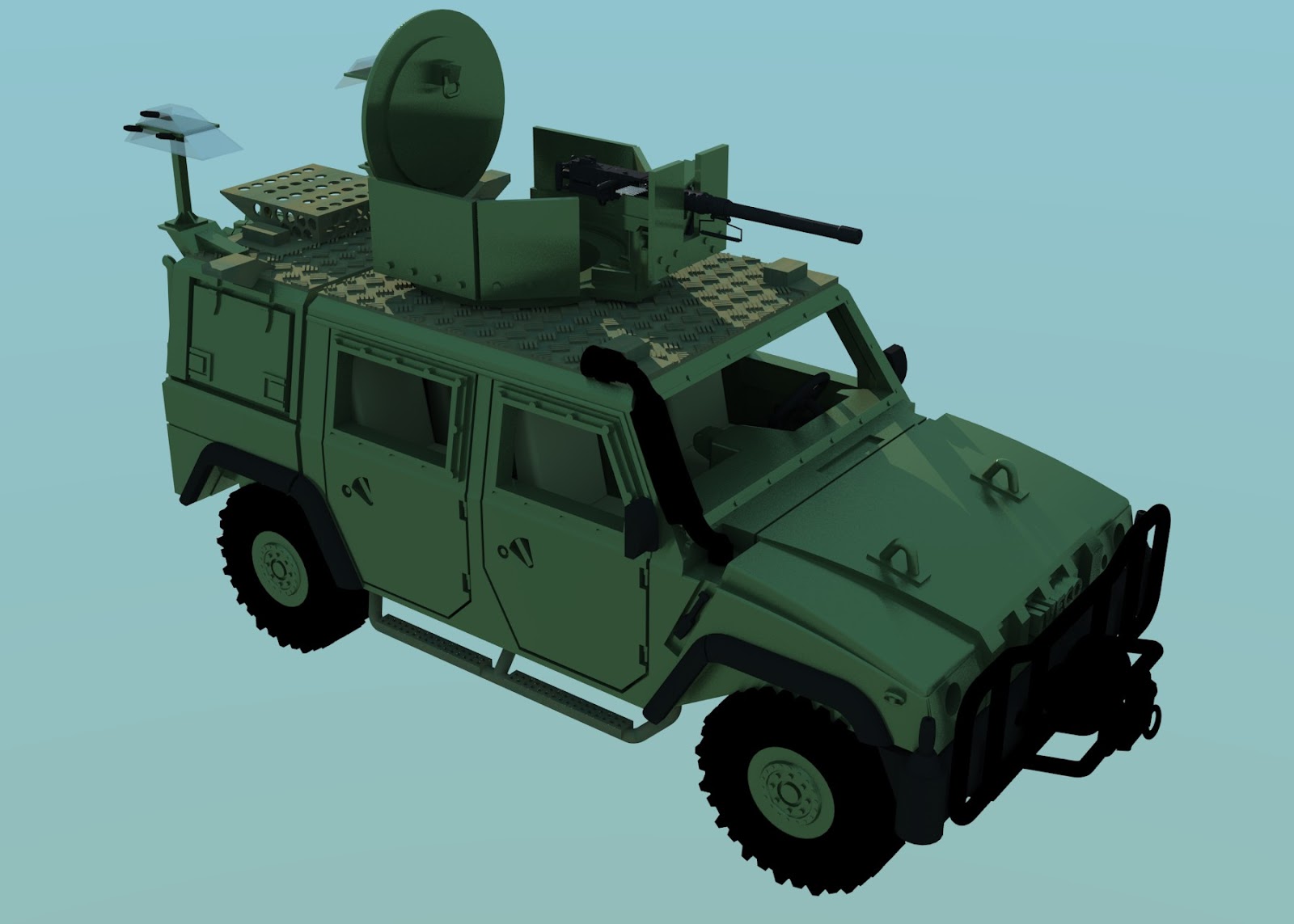 EVOLUTION DESIGNES: IVECO LMV LINCE MEJORADO TERMINADO MODELADO 3D