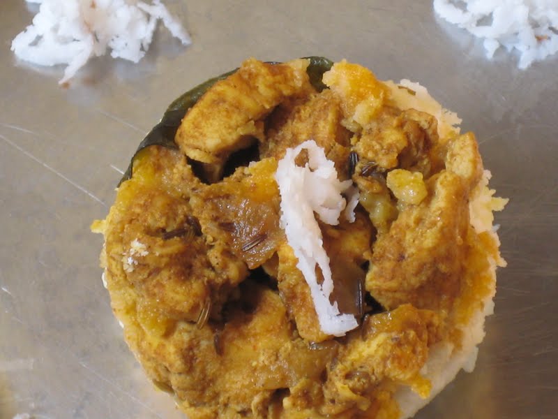 Priya's hobbies: Chicken Puttu/ Steam-cake