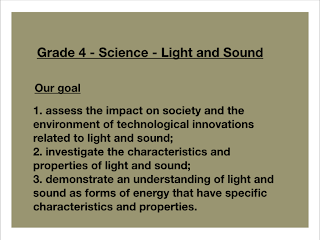 Carter's blog: Grade 4 - Light and Sound