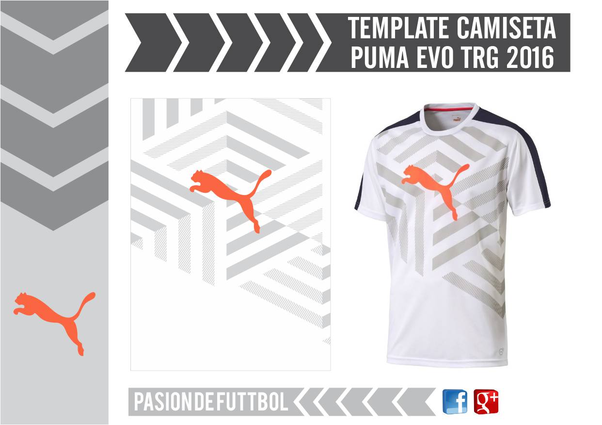 Diseños, Vectores y Templates para Camisetas de Futbol: PUMA EVO TRG ...