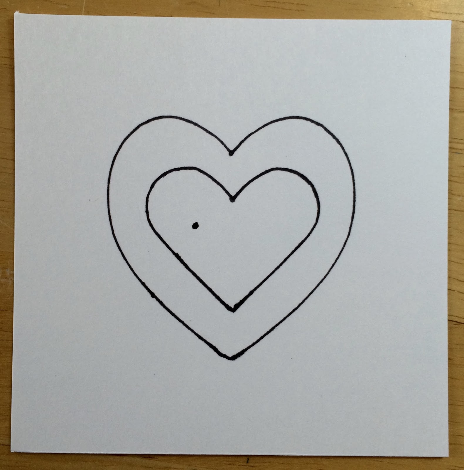 Kathy's Art Project Ideas: Double Heart Optical Illusion Art Lesson