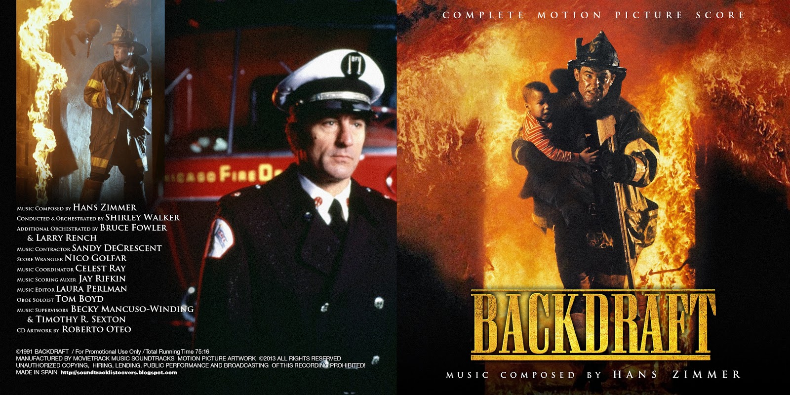 Soundtrack List Covers: Backdraft Complete (Hans Zimmer)