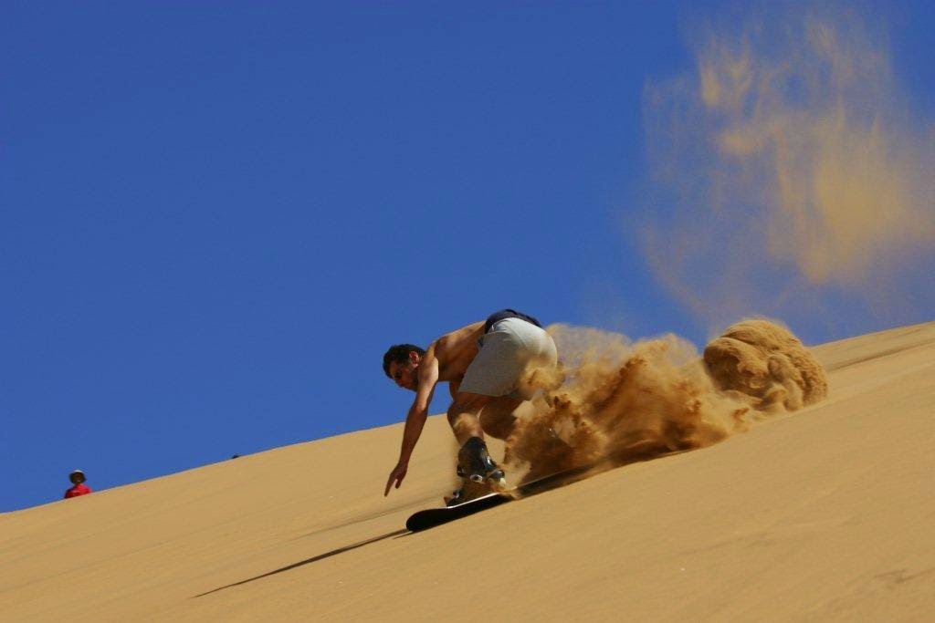 News from Southern Africa & Namibia: Namibia, Swakopmund: sandboarding ...