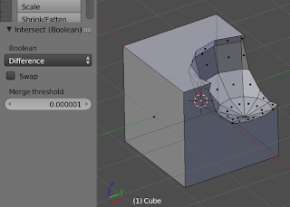 Blender 2.77 : 編輯模式布林運算