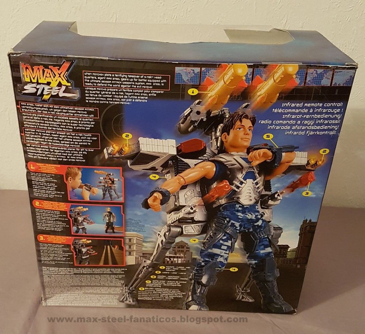 Max Steel Fanáticos: Línea Max Steel 1999-2000 Completa