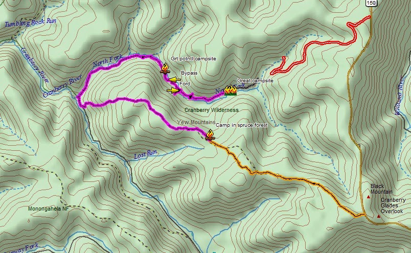 Oh To Be Hiking!: Cranberry Wilderness Hike Overview - Type Two Fun!