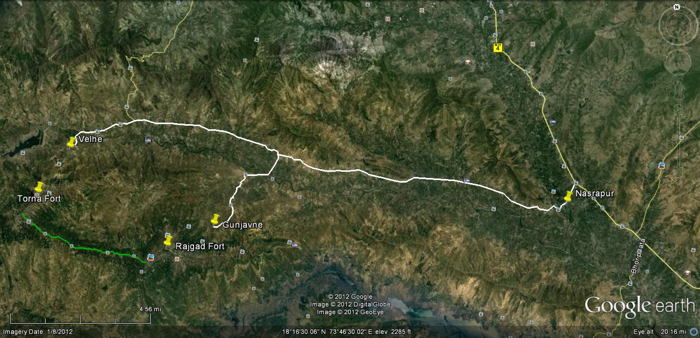 chasingcoordinates: Rajgad Fort To Torna Fort Trek