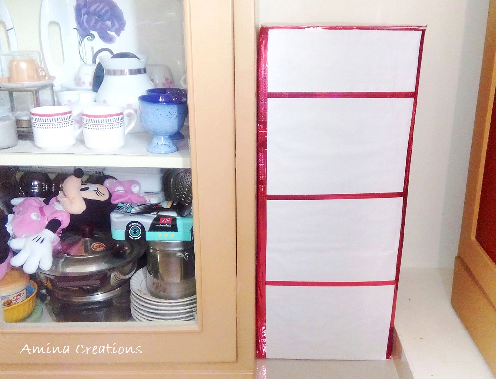 AMINA CREATIONS: DIY CARDBOARD CUBPOARD