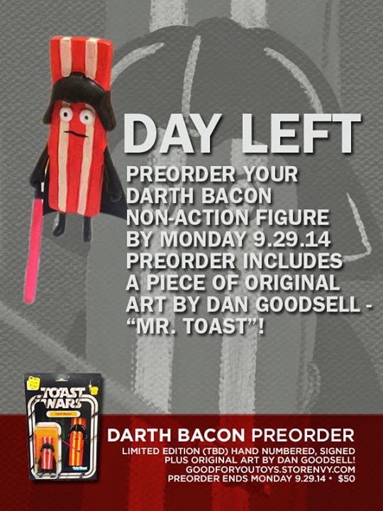 Toast Wars: "Darth Bacon" Bootleg Action figure by Dan Goodsell x Good ...