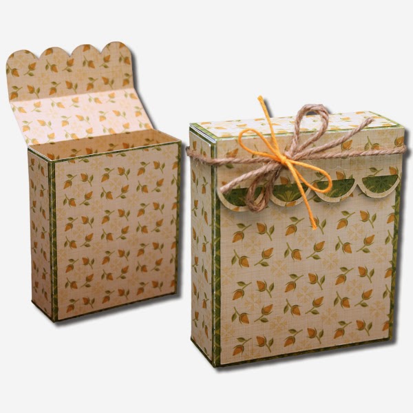 Flap Over Decorative Gift Boxes | Bits of Paper